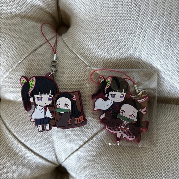 Manga | Art | Demon Slayer Nezuko And Kanao Keychains Set | Poshmark